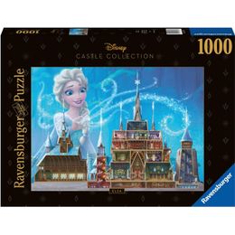 Ravensburger Puzzle Disney Castle Collection, Elsa, 1000 Puzzleteile, Made in Germany, bunt