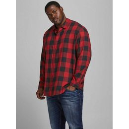 Jack & Jones PlusSize Jack & Jones PlusSize Karohemd GINGHAM TWILL SHIRT Bis Größe 6XL, rot