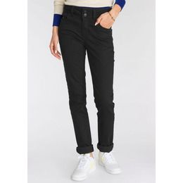 LTB Slim-fit-Jeans MOLLY HIGH SMU mit sehr schmalem Bein und hoher Leibhöhe, schwarz
