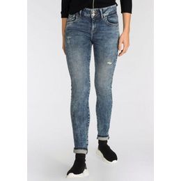 LTB Slim-fit-Jeans MOLLY HIGH SMU mit sehr schmalem Bein und hoher Leibhöhe, blau