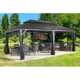 Pavillon Messina 12x20 anthrazit 363 x 598 x 307 cm (l x b x h) Aluminium - Sojag