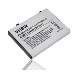 vhbw Li-Ion Akku 900mAh (3.7V) kompatibel mit pda, Notepad, Tablet hp ipaq HX2100, 2200, 2210, 2215, PE2050, PE2051 Ersatz für 310798-B21, 311949-001,