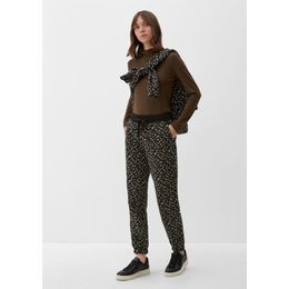 s.Oliver Stoffhose Sweatpants mit Allovermuster