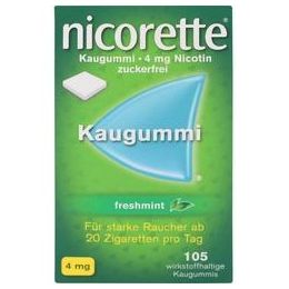 nicorette® Nicorette Kaugummi 4 mg freshmint 105 St