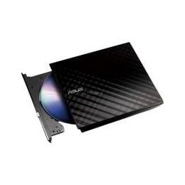 ASUS SDRW-08D2S-U Lite, externer DVD-Brenner schwarz (gl&auml;nzend), USB 2.0, M-DISC, Retail