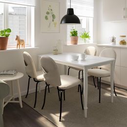 IKEA DANDERYD / EBBALYCKE Tisch und 4 Stühle