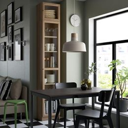 IKEA BILLY / OXBERG Regalkombi m Vitrinentüren/Aufsatz