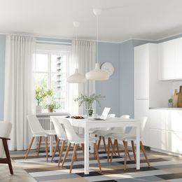 IKEA EKEDALEN / GRÖNSTA Tisch und 6 Stühle