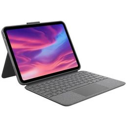 Logitech Combo Touch Tablet-Cover Apple iPad 10.9 (10. Gen., 2022) 27,7 cm (10,9) Book Cover Schwarz