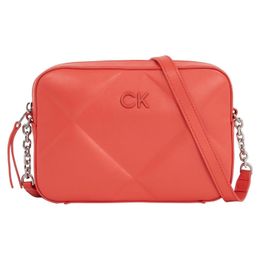 Calvin Klein Mini Bag RE-LOCK QUILT CAMERA BAG, mit modischem Strukturmuster, rot