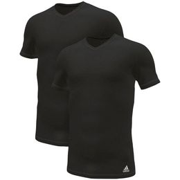 adidas Sportswear Unterhemd "Active Flex Cotton" (2er-Pack) mit flexiblem 4 Way Stretch, Slim Fit, schwarz