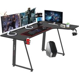 Dripex Eckschreibtisch Gaming Tisch L-Form 160cm Schreibtisch Computertisch