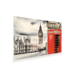 Primedeco Glasbild Wandbild London Symbole