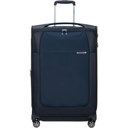 Samsonite Weichgepäck-Trolley D'Lite, Midnight Blue, 71 cm, 4 Rollen, Reisekoffer Großer Koffer Aufgabegepäck mit Volumenerweiterung, blau