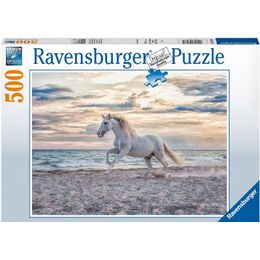 Ravensburger Puzzle Pferd am Strand, 500 Puzzleteile, Made in Germany, FSC® - schützt Wald - weltweit, bunt
