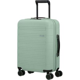 American Tourister® Hartschalen-Trolley Novastream, 55 cm, 4 Rollen, Handgepäck Trolley TSA-Zahlenschloss Volumenerweiterung USB-Schleuse, grün