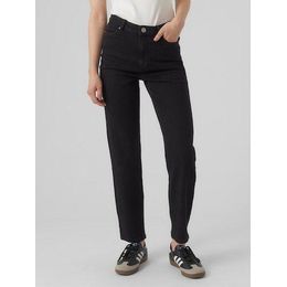 Véro Moda Vero Moda Straight-Jeans VMLINDA HR MOM JEANS GU164 GA NOOS, schwarz