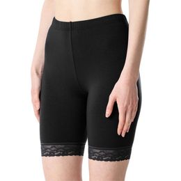 Bellivalini Leggings Damen Kurze Leggings mit Spitze BLV50-217 (1-tlg) elastischer Bund