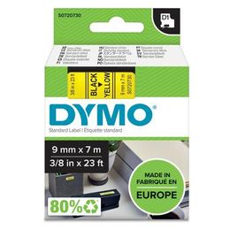 Dymo D1 Schriftband 9 mm x 7 m schwarz auf gelb 40918