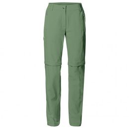 Vaude - Women's Farley Stretch Zip Off T-Zip Pants II - Trekkinghose Gr 34 - Short grün