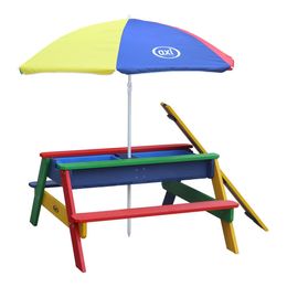AXI Nick Sand & Wasser Picknicktisch Regenbogen - Sonnenschirm Regenbogen