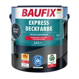 Baufix 2in1 Express Deckfarbe 2,5 L anthrazitgrau