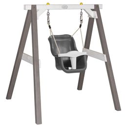 AXI Babyschaukel Grau/Weiß mit Sitz Grau/Weiß