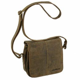 Green Burry Greenburry Vintage Umhängetasche Leder 20 cm brown