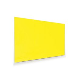 Primedeco Glasbild Wandbild Gelber Hintergrund I mit Aufhängung