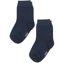 zoolaboo - Socken BASIC 2er-Pack in dunkelblau, Gr.18/19