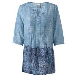 DW-Shop Modal-Bluse, Druck blau, 52