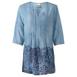 DW-Shop Modal-Bluse, Druck blau, 46