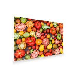 Primedeco Glasbild Wandbild Buntes Gemüse mit Aufhängung