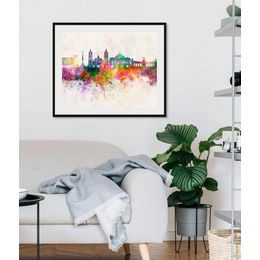 queence Bild Skyline Color Splash, Städte (1 St), bunt