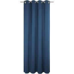 Vorhang Umea, WIRTH, Ösen (1 St), blickdicht, Jacquard, blau