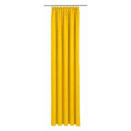 Vorhang Dim out, WIRTH, Kräuselband (1 St), verdunkelnd, gelb