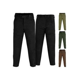 German Wear Lederhose GW601 Lange Jagd Trachten Lederhose Jägerhose Jagdhose aus Nubuckleder