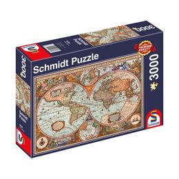 Schmidt Spiele Puzzle Antike Weltkarte 3.000 Teile