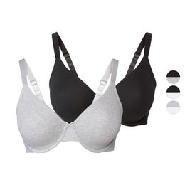 Esmara® Damen Bügel-BHs, 2 Stück, mit gemouldeten Cups