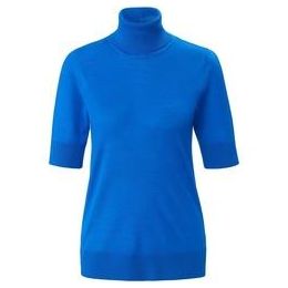 Rollkragen-Pullover Peter Hahn blau, 38