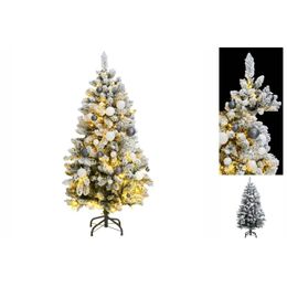 vidaXL Künstlicher Weihnachtsbaum Künstlicher Weihnachtsbaum Klappbar 150 LEDs Kugeln 150 cm