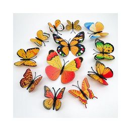 Juoungle Wandsticker Schmetterlings Wandaufkleber Schmetterlinge Schlafzimmer Wandaufkleber