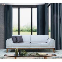 JVmoebel 3-Sitzer Graues Luxus Sofa Designer Couch Wohnzimmer 3-Sitzer