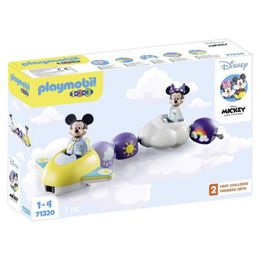 Playmobil® Konstruktions-Spielset 1.2.3 & Disney: Mickys & Minnies Wolkenflug