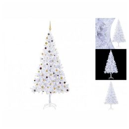 vidaXL Künstlicher Weihnachtsbaum Künstlicher Weihnachtsbaum mit LEDs Schmuck 210 cm 910 Zweige