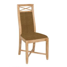 Casamia Esszimmerstuhl Esszimmer-Stuhl Sitz und Rücken gepolstert Pinie massiv