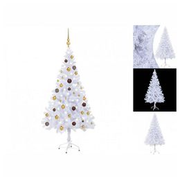 vidaXL Künstlicher Weihnachtsbaum Künstlicher Weihnachtsbaum mit LEDs Schmuck 150 cm 380 Zweige