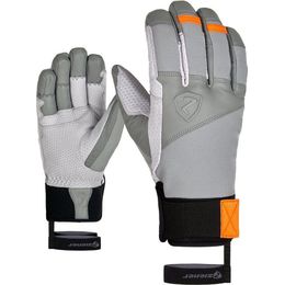 Ziener Skihandschuhe GAVANUS AS(R) PR glove mountaineeri dusty grey.new orange