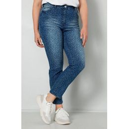 MIAMODA Regular-fit-Jeans Jeans Slim Fit Animalprint 5-Pocket