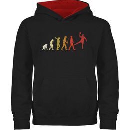 Shirtracer Hoodie Handball Evolution Vintage Male Kinder Sport Kleidung